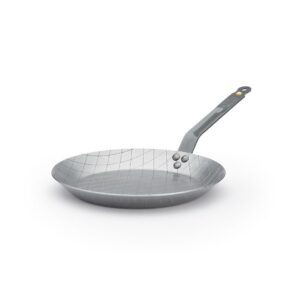 de buyer mineral b carbon steel steak pan - 11” - ideal for searing & browning meat - naturally nonstick - made in france