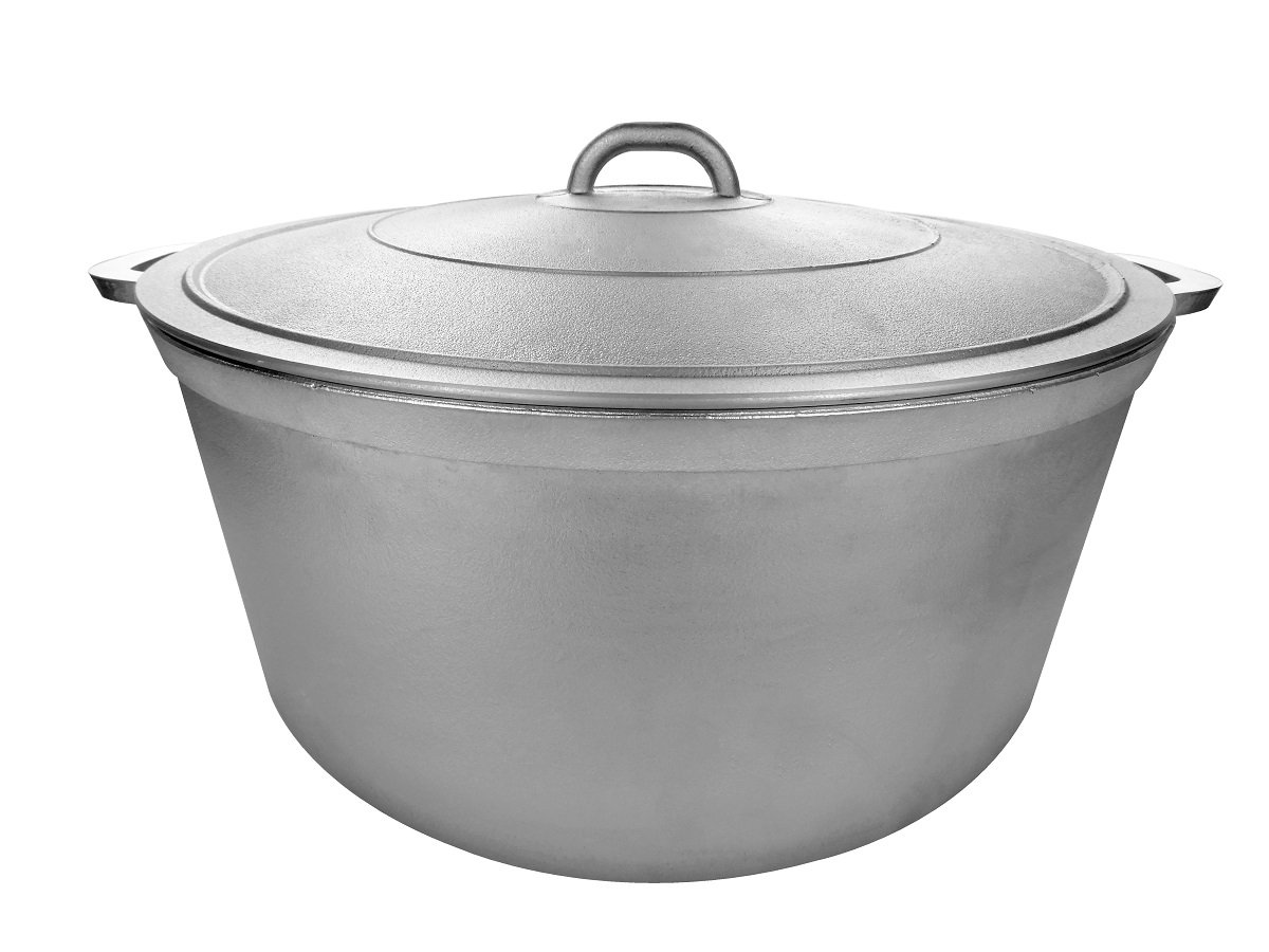 Uniware 9900 Super Quality Aluminum Caldero,Dutch Oven,33.8 QT,Silver (46cm (18-Inch))