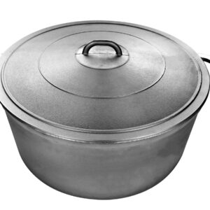 Uniware 9900 Super Quality Aluminum Caldero,Dutch Oven,33.8 QT,Silver (46cm (18-Inch))