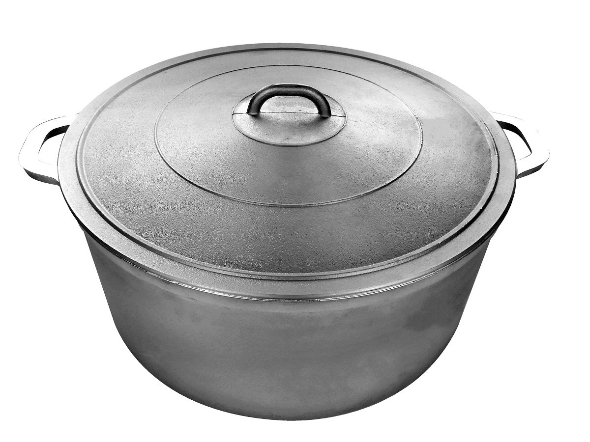 Uniware 9900 Super Quality Aluminum Caldero,Dutch Oven,33.8 QT,Silver (46cm (18-Inch))