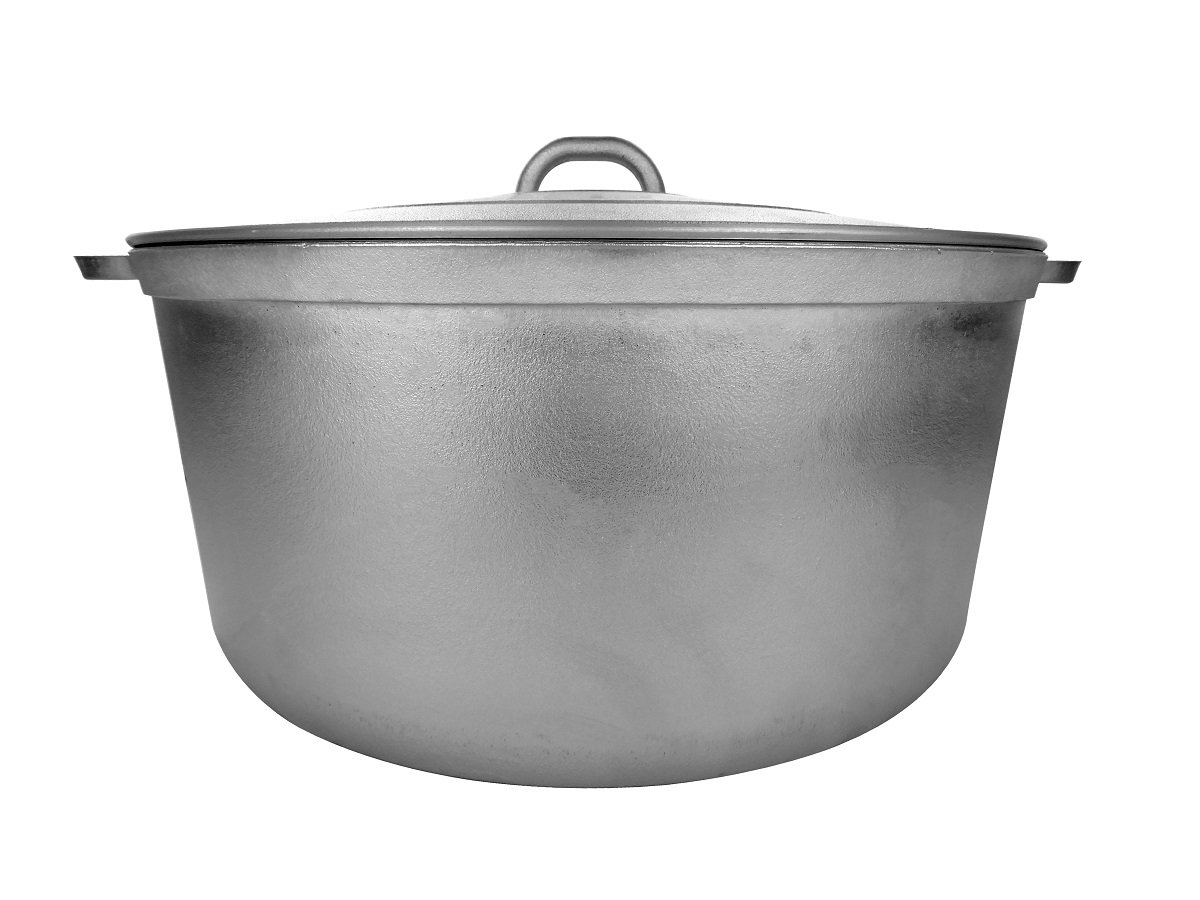 Uniware 9900 Super Quality Aluminum Caldero,Dutch Oven,33.8 QT,Silver (46cm (18-Inch))