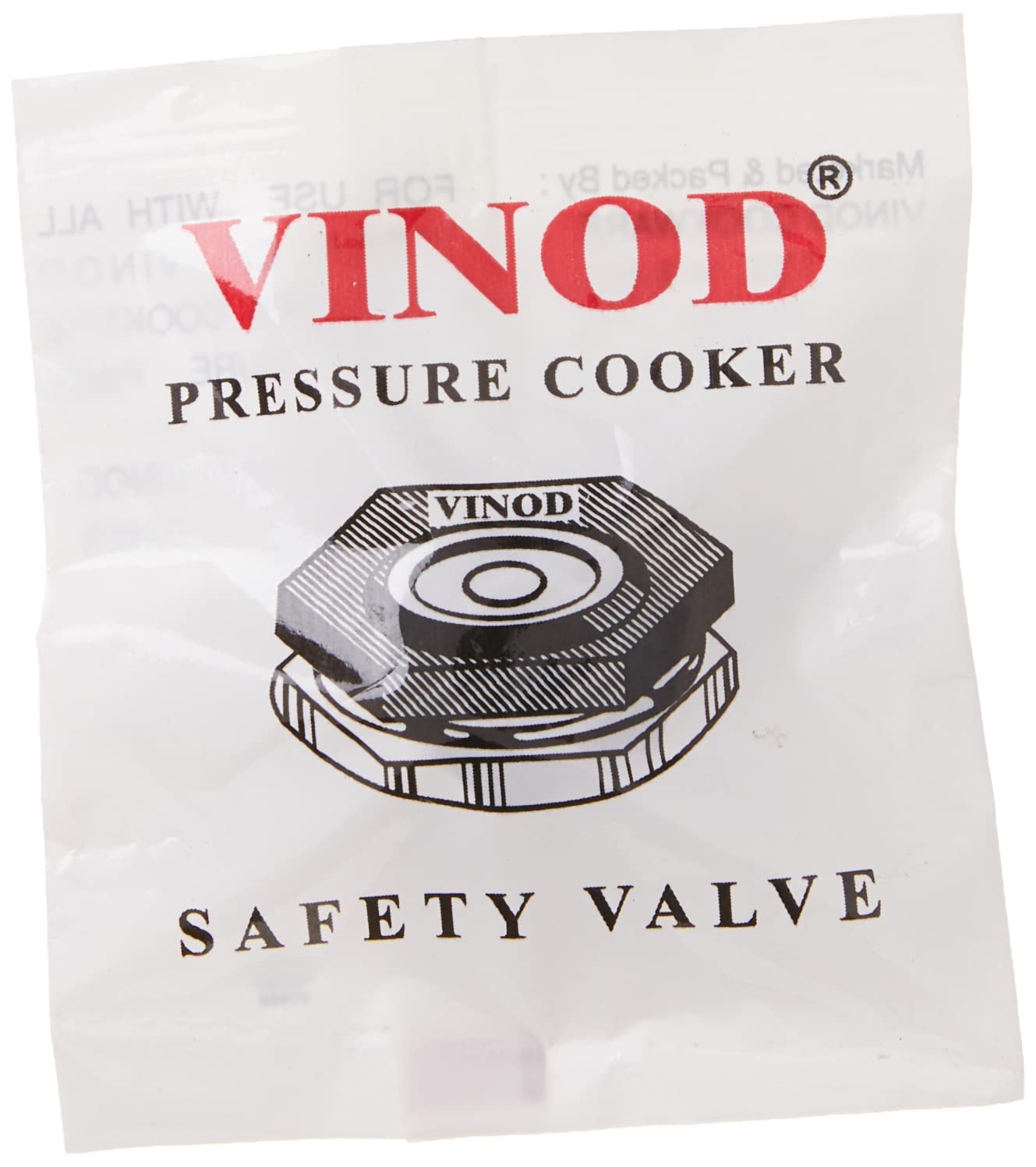 Vinod Pressure Cooker Safety Valve, Small, Aluminum Color