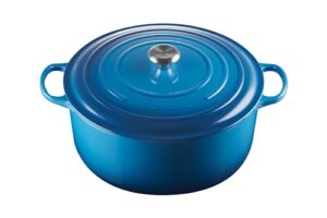 le creuset enameled cast iron signature round dutch oven, 13.25 qt., marseille