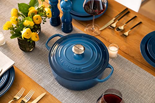 Le Creuset Enameled Cast Iron Signature Round Dutch Oven, 13.25 qt., Marseille