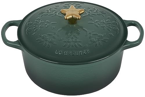 Le Creuset Noël Collection Enameled Cast Iron Holiday Tree Round Dutch Oven, 4.5 qt., Artichaut