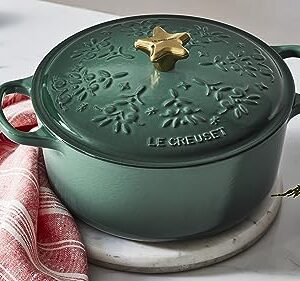 Le Creuset Noël Collection Enameled Cast Iron Holiday Tree Round Dutch Oven, 4.5 qt., Artichaut