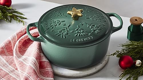 Le Creuset Noël Collection Enameled Cast Iron Holiday Tree Round Dutch Oven, 4.5 qt., Artichaut