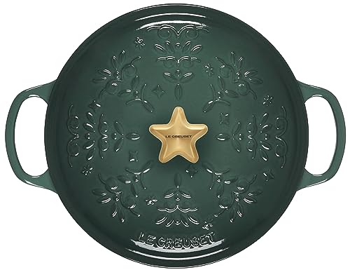 Le Creuset Noël Collection Enameled Cast Iron Holiday Tree Round Dutch Oven, 4.5 qt., Artichaut