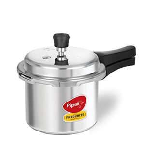 pigeon favourite al outer aluminum pressure cooker, 3 litres, silver