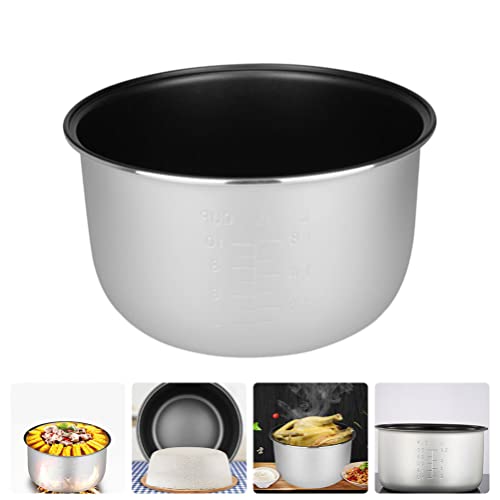 Cabilock 5L Household Rice Cooker Inner Pot Replacement Insert Liner Non- Stick Rice Electric Cooker Pot Accessories Electric Cooker Accessory