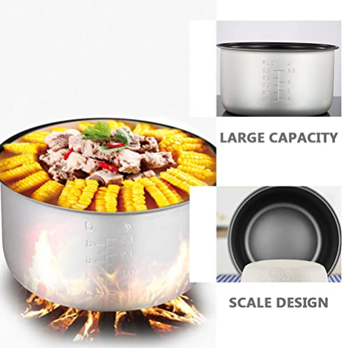 Cabilock 5L Household Rice Cooker Inner Pot Replacement Insert Liner Non- Stick Rice Electric Cooker Pot Accessories Electric Cooker Accessory