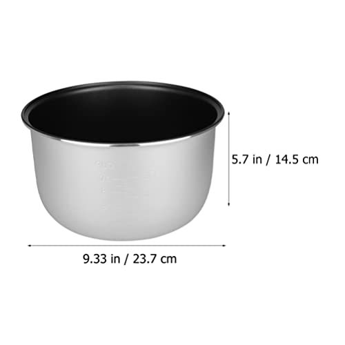 Cabilock 5L Household Rice Cooker Inner Pot Replacement Insert Liner Non- Stick Rice Electric Cooker Pot Accessories Electric Cooker Accessory