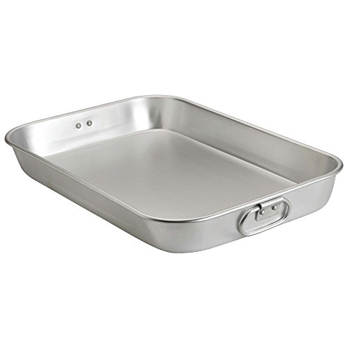 Browne Aluminum Roasting Pan with Handles - 18"L x 12"W x 2"H