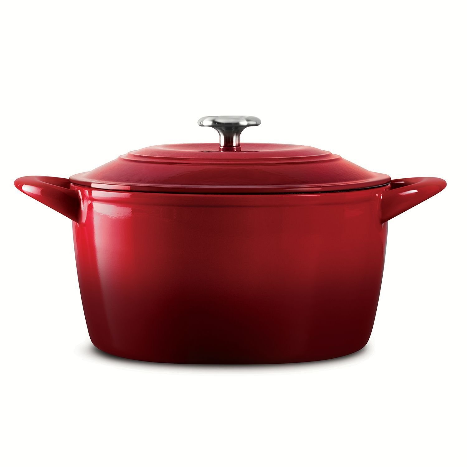 TRAMONTINA 6.5 Qt ROUND Dutch Oven OMBRE RED Enameled Cast Iron