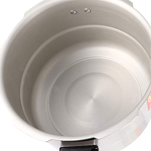 Alvinlite Household Pressure Cooker 4L Pressure Cooker with Steaming Layer Aluminum Silver Pressure Canner Kitchen Ware Cooking Utensil (20cm)