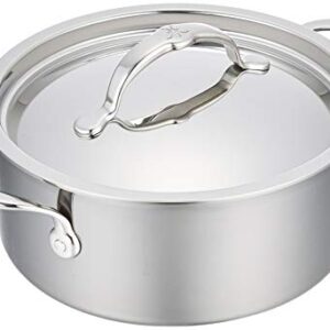 Hestan - NanoBond Collection - Titanium Stainless Steel 3-Quart Soup Pot with Lid - Toxin, PFAS, & Chemical Free Clean Cookware, Induction Cooktop Compatible