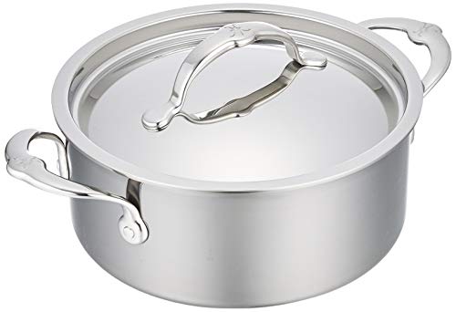 Hestan - NanoBond Collection - Titanium Stainless Steel 3-Quart Soup Pot with Lid - Toxin, PFAS, & Chemical Free Clean Cookware, Induction Cooktop Compatible