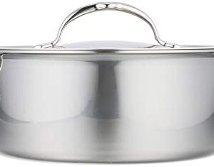 Hestan - NanoBond Collection - Titanium Stainless Steel 3-Quart Soup Pot with Lid - Toxin, PFAS, & Chemical Free Clean Cookware, Induction Cooktop Compatible