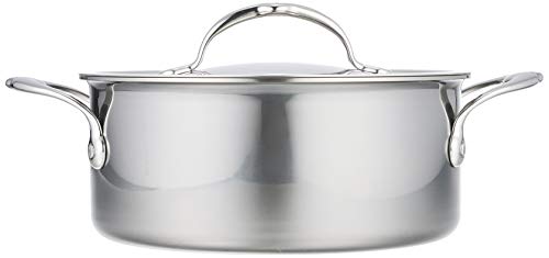 Hestan - NanoBond Collection - Titanium Stainless Steel 3-Quart Soup Pot with Lid - Toxin, PFAS, & Chemical Free Clean Cookware, Induction Cooktop Compatible