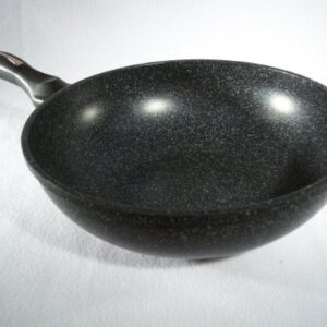 Ceramic Marble Coated Cast Aluminium Non Stick Wok 28 cm (11 inches)