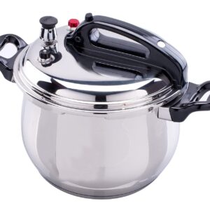 Bene Casa - Stainless Steel Pressure Cooker (9.5 Quarts) - Features Sure-lock Lid System with Airtight Seal and Pressure Release Valve - Dishwasher Safe