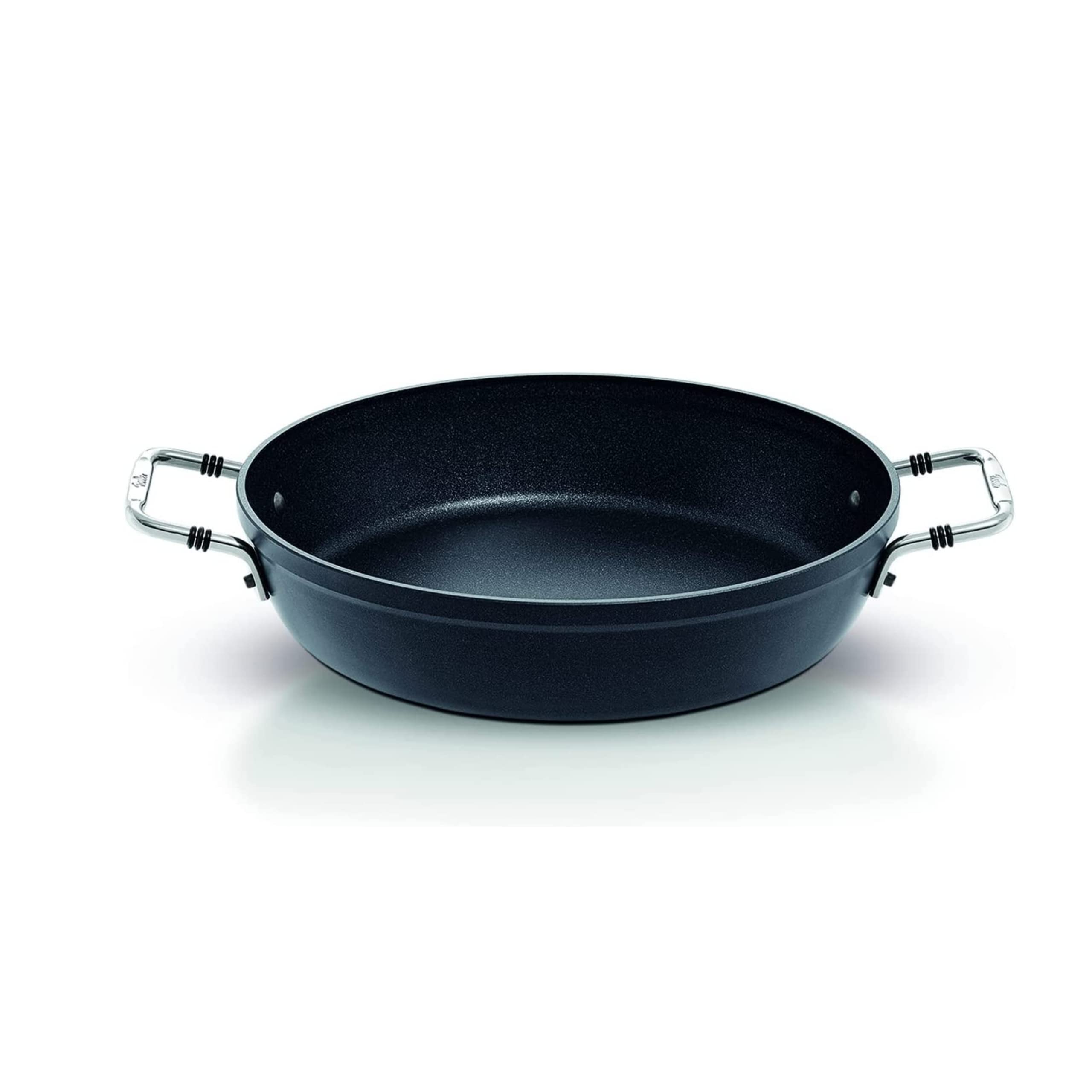 Fissler Adamant Non-Stick Serving Pan - 9.5" - German Quality - Induction Cooktop Compatible - Ovenproof Up to 450 F - Easy to Clean - Stainless Steel Handles