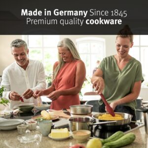 Fissler Adamant Non-Stick Serving Pan - 9.5" - German Quality - Induction Cooktop Compatible - Ovenproof Up to 450 F - Easy to Clean - Stainless Steel Handles