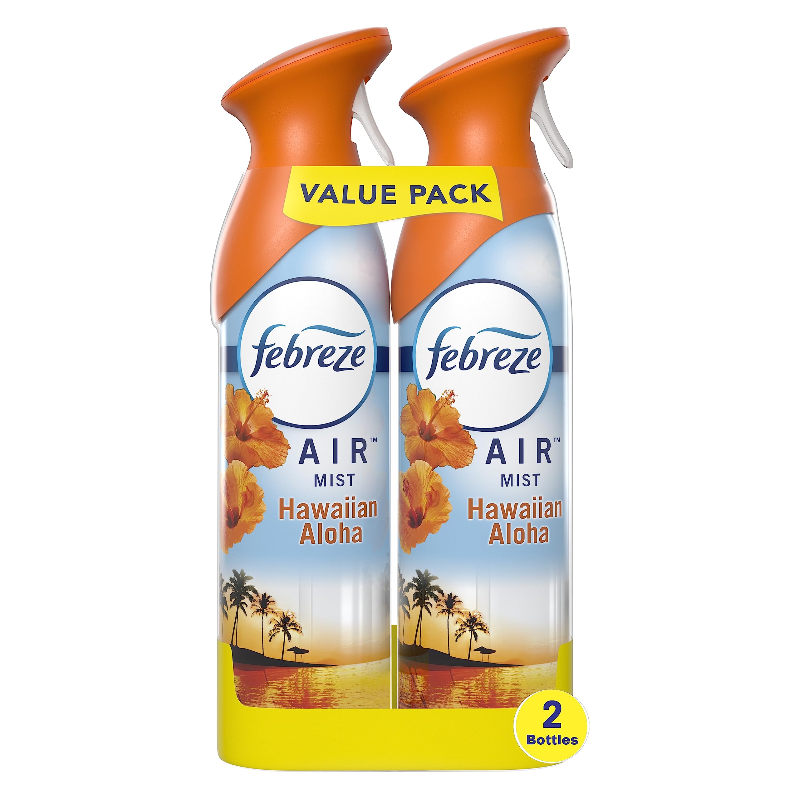 Febreze Odor-Fighting Air Freshener, Hawaiian Aloha, Pack of 2, 8.8 oz each