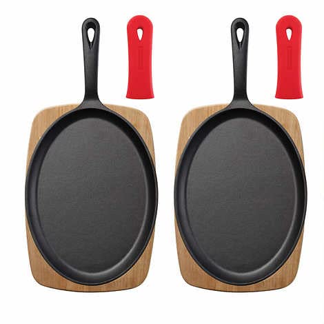 Tramontina Cast Iron Fajita Set, 2-pack