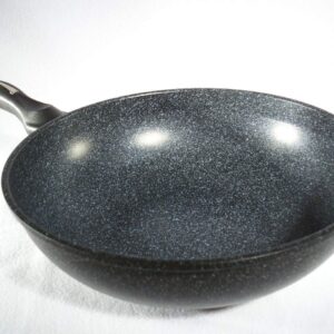 Ceramic Marble Coated Cast Aluminium Non Stick Wok 30 cm (12 inches)