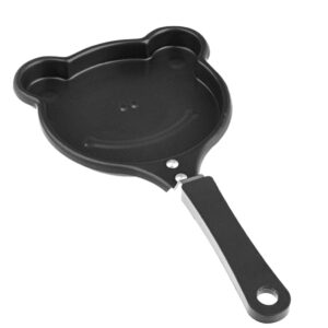 Yardwe Nonstick Iron Grill Pan Frog Shaped Mini Omelette Pan Cartoon Egg Frying Pan Mini Cooking Pan for Fried Eggs and Making Pancake