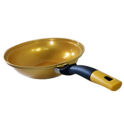 Tayama 32cm, Gold Non-Stick Ceramic Wok, Large (TWG-32)