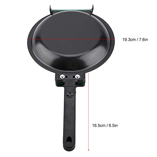 Double Side Non-stick Flip Frying Pan Fried Egg Pancake Maker Cooking &Handle S5