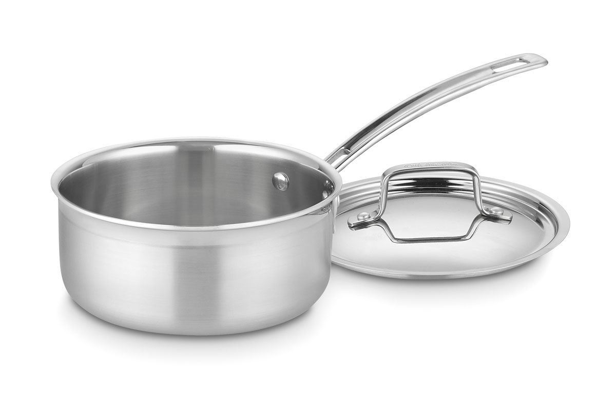 Cuisinart Stainless Steel Cookware 4-Quart Skillet, 1.5 Quart Saucepan and Cover Set