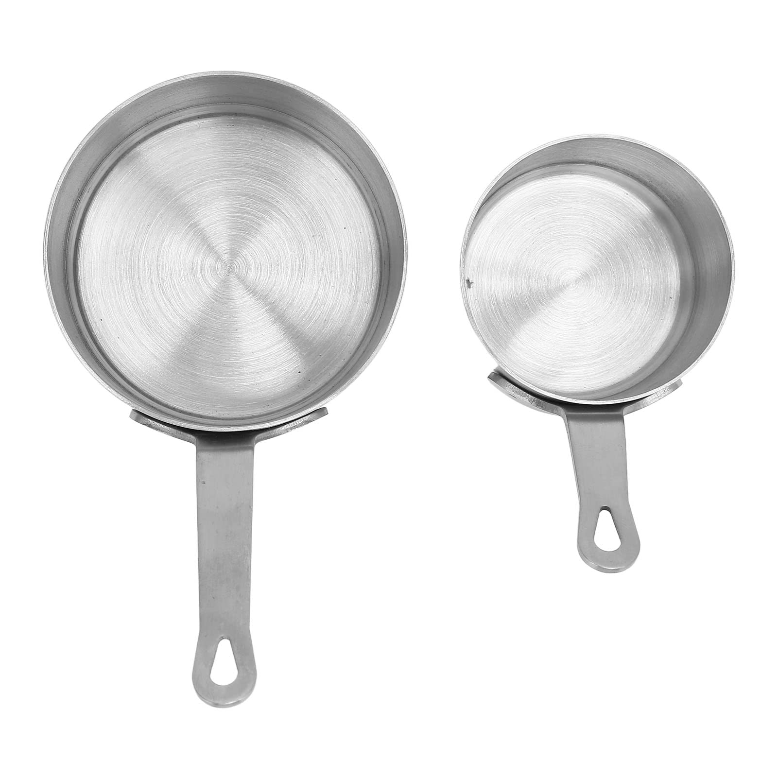 2pcs Stainless Steel Mini Sauce Pan, Cooking Sauce Cup with Handle Sauce Cooking Pot for Home Restaurant Grocery Store Banquet Outdoor Picnic