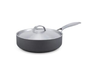 green pan 11"/4qt covered sauté pan w. helper handle