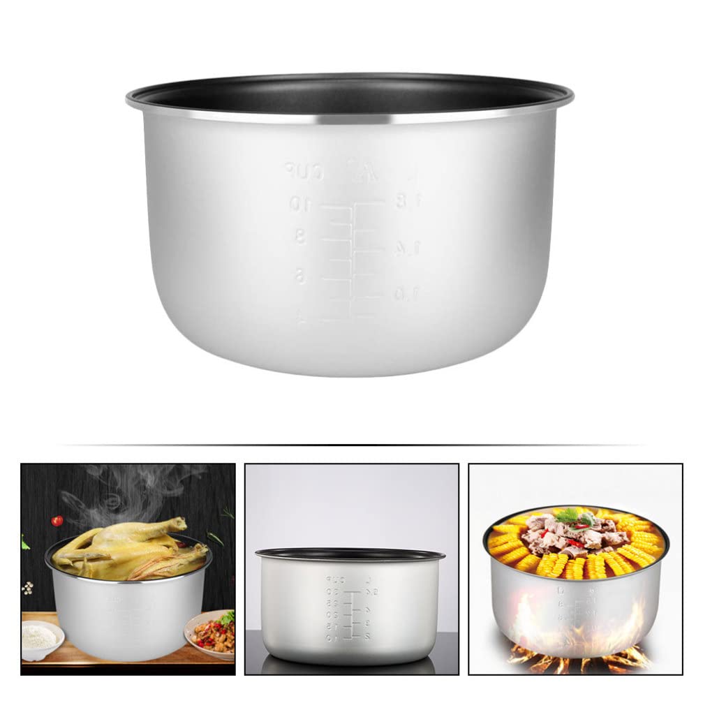 Rice Cooker Inner Pot Replacement Cooking Pot Insert Liner Nonstick Rice Cooking Container Pan Interior Tank for Rice Maker Accessories