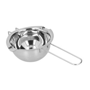 chocolate melting pot, 400ml stainless steel double boiler pot universal melting pot for melting chocolate, candy, soap and candle making