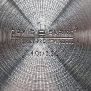 David Burke Gourmet Pro Regency II (3.4 qt sauce pan), Silver (M-12240)