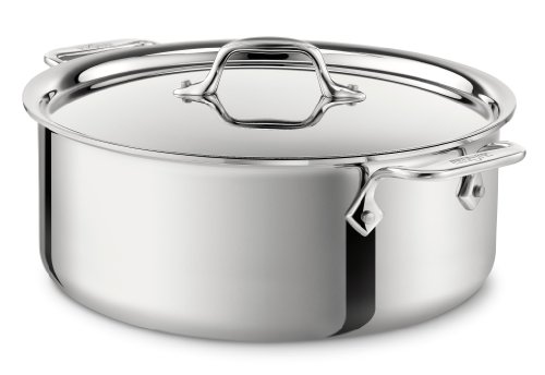 All-Clad Stainless Steel Stockpot Cookware, 8-Quart, Silver