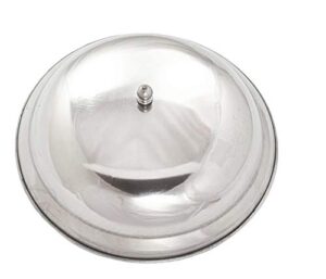 sunrise stainless steel wok cover for serving wok 8" diameter (mini wok cover) (1)