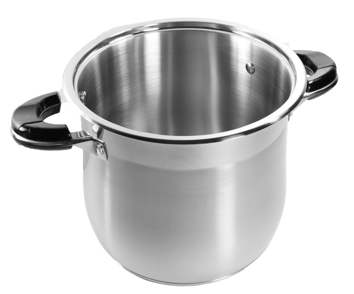 10 Qt Stock Pot 18/10 Stainless Steel Super Double Capsulated Bottom w/Glass Lid