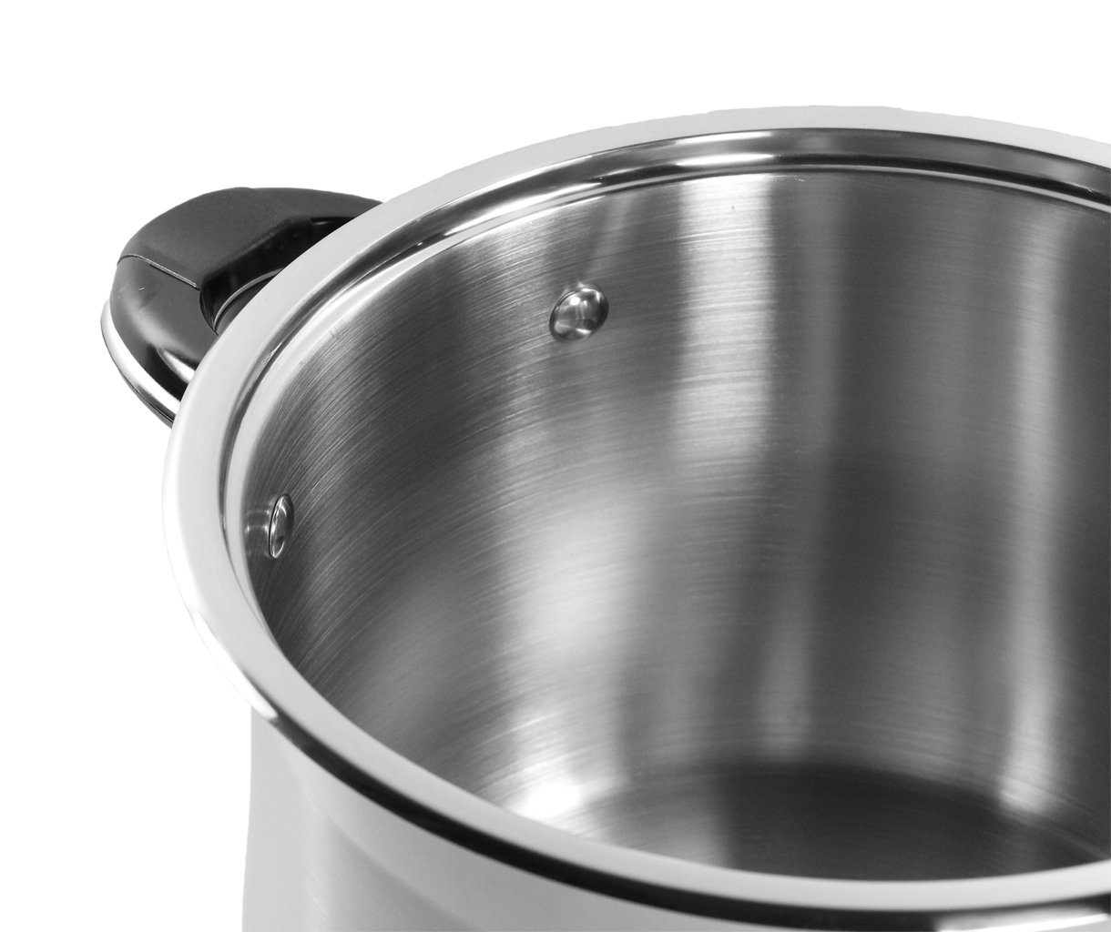 10 Qt Stock Pot 18/10 Stainless Steel Super Double Capsulated Bottom w/Glass Lid