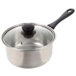 yardwe single handle small milk pot stainless steel milk pot saucepan pot butter melting pot small sauce pan sauce pan stainless steel induction cooker complementary food abs baby