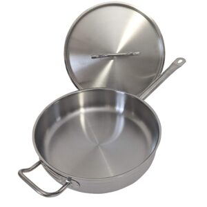 Update International SSAU-7 Saute Fry Pan, 7 quarts, Silver