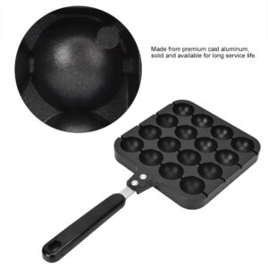 Takoyaki Grill Pan Plate, Non-Stick Solid Takoyaki Tray with 4 Baking Needle for Takoyaki and Round Pancakes