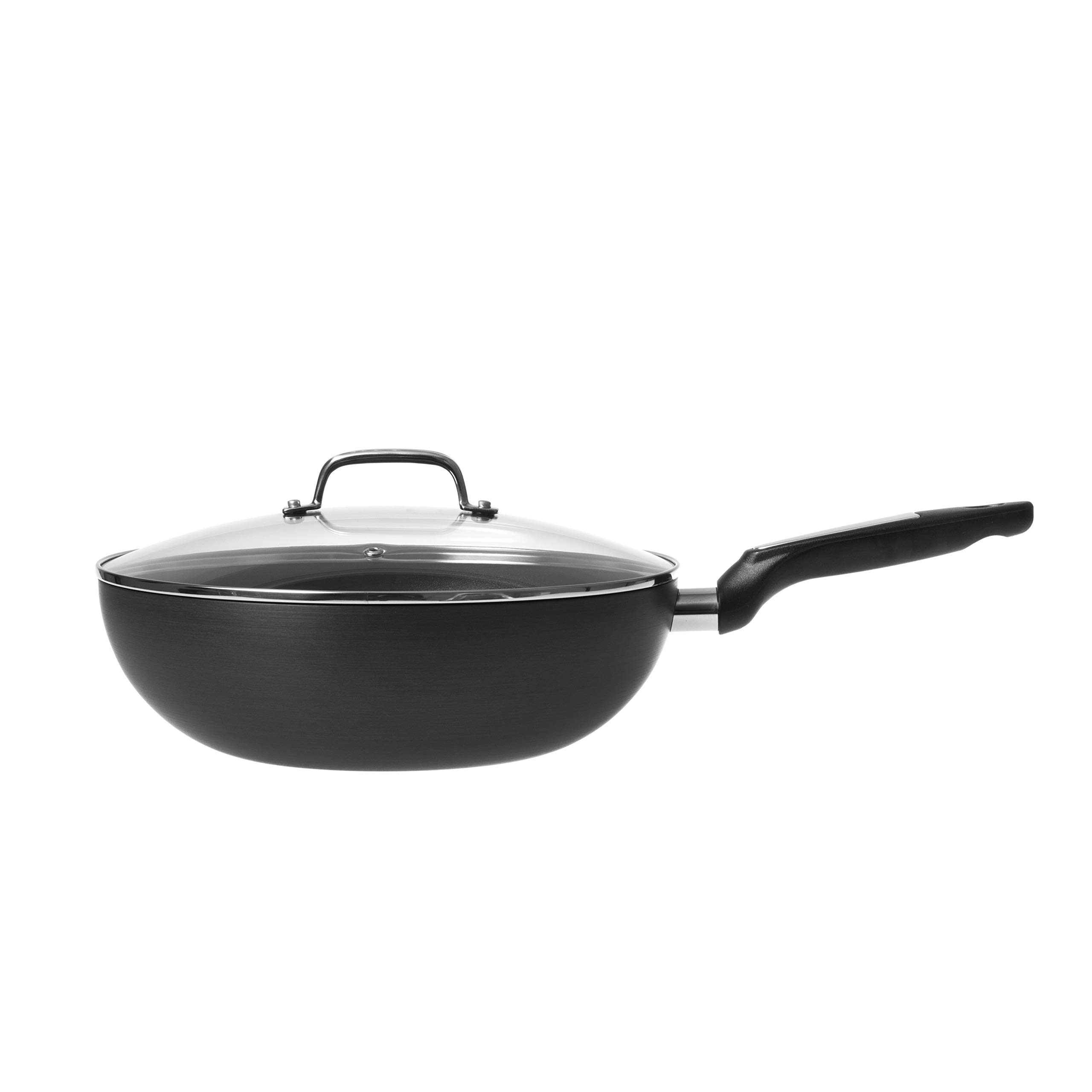 House of Living Art Wok Pan with Lid and Induction Bottom, 11.8 Inch