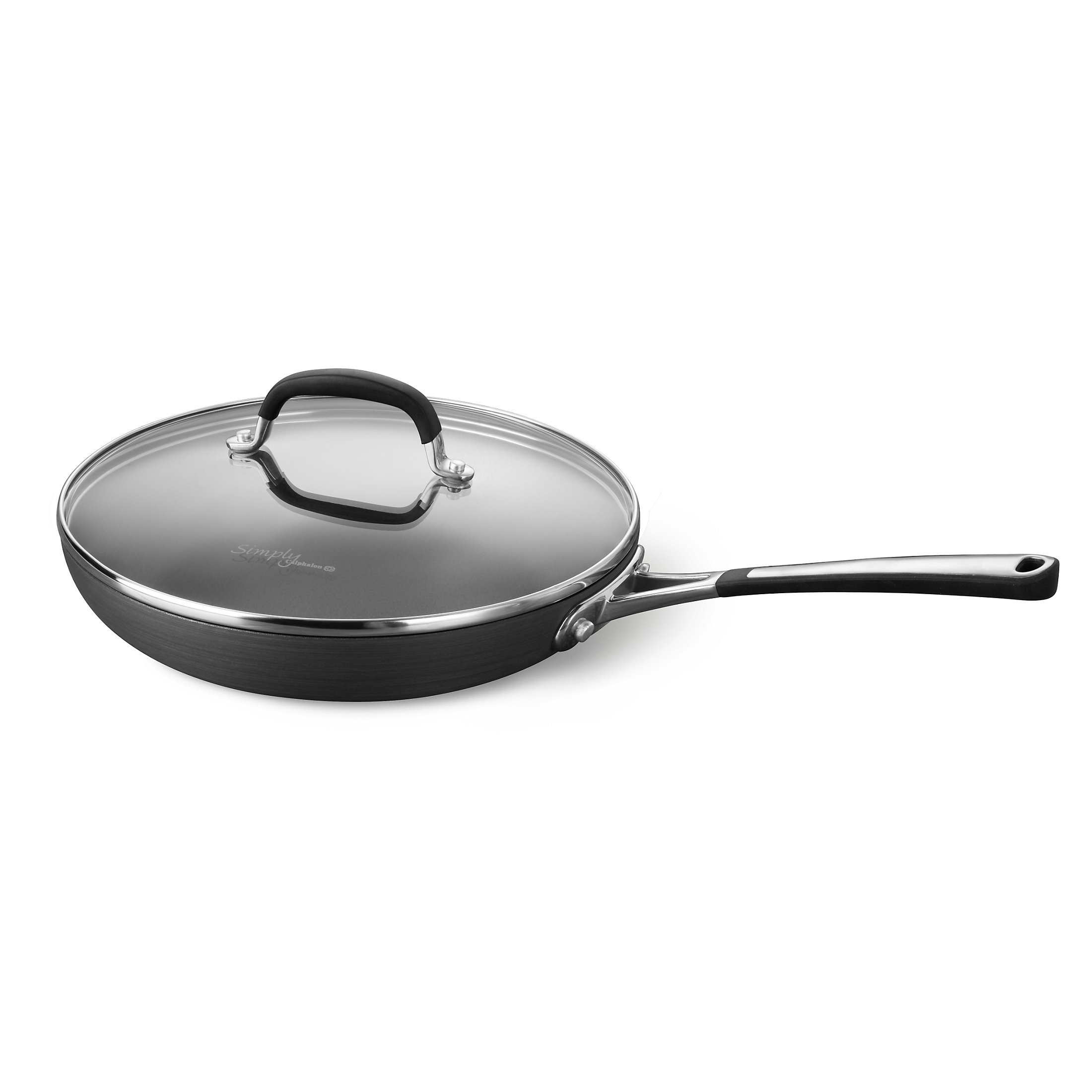 Simply Calphalon Nonstick 10-Inch. Omelette Fry Pan with Cover