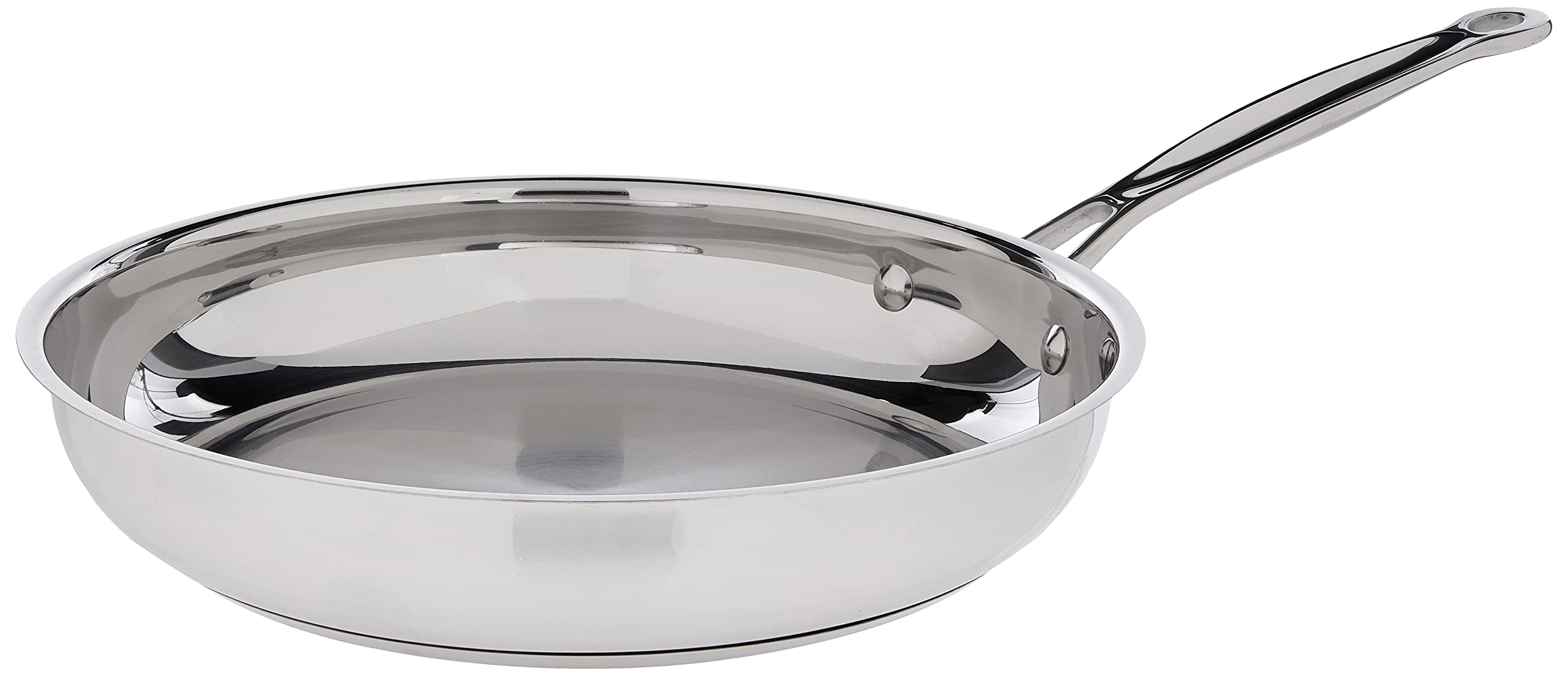 Cuisinart 722-30G Chef's Classic 12-Inch Skillet with Glass Cover & 722-24 10-Inch Chef's-Classic-Stainless-Cookware-Collection, Open Skillet