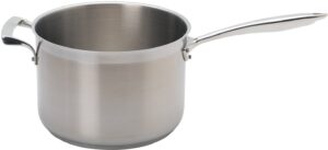 browne (5724037) thermalloy 7.6qt ss sauce pan- deep w/helper handle nsf